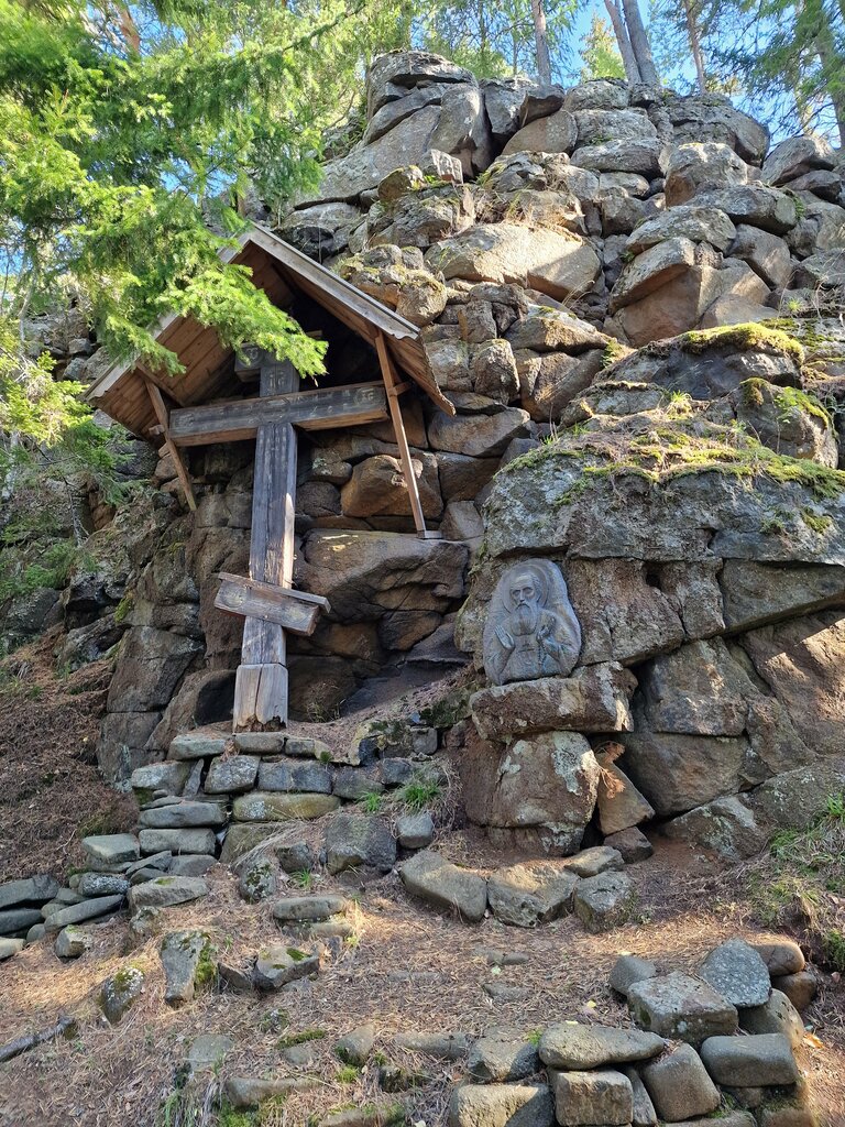Ortodoks kiliseleri Cave of Alexander Svirsky, Karelya, foto