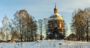 Церковь Николая Чудотворца (Kirovo-Chepetskiy rayon, Chuvashevskoye selskoye poseleniye, derevnya Pyzha), ortodoks kiliseleri  Kirovskaya oblastından