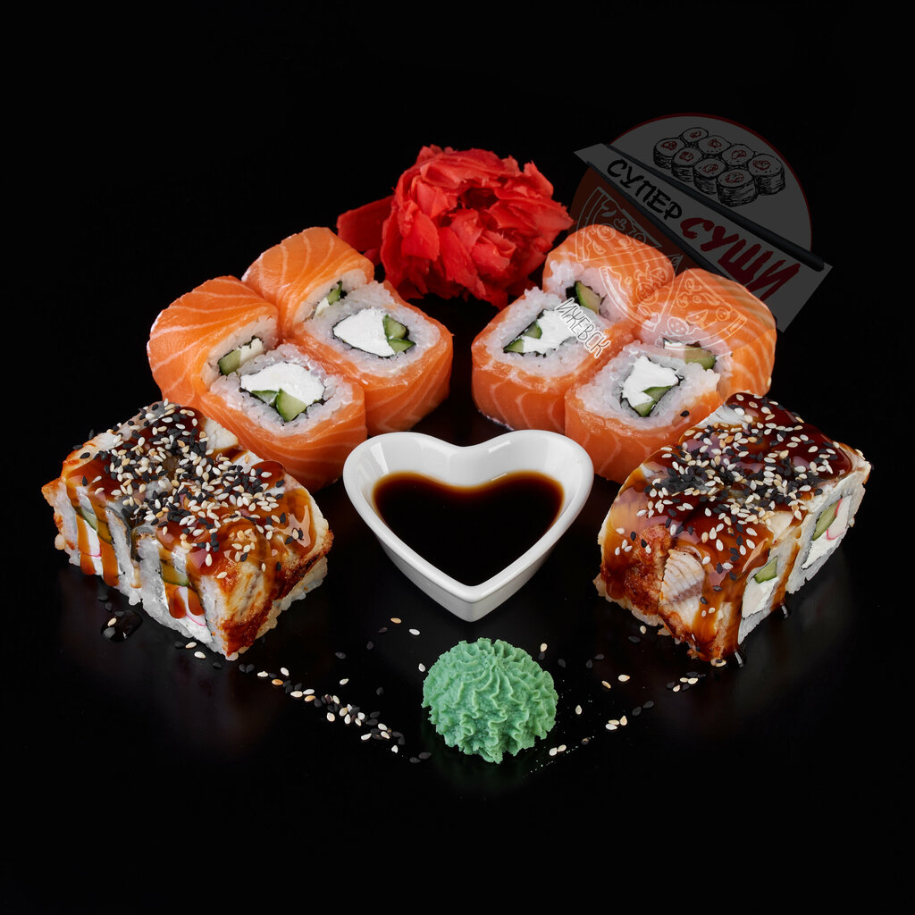 Suşi restoranı Super-sushi, Izhevsk, foto