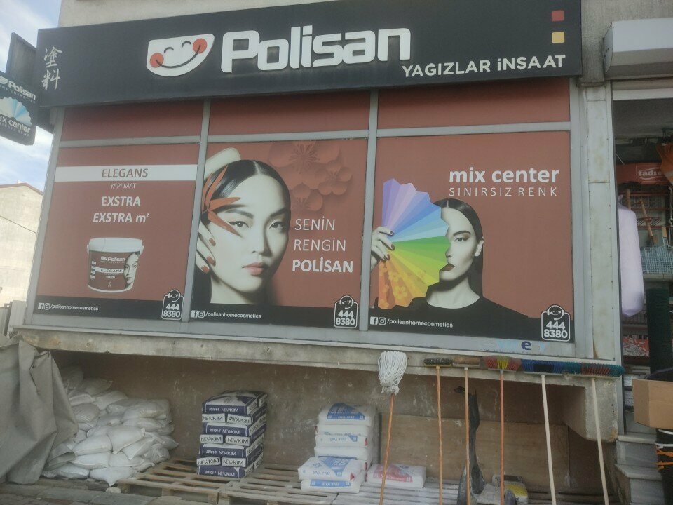 Boya ekipmanları Polisan Bayisi, İstanbul, foto