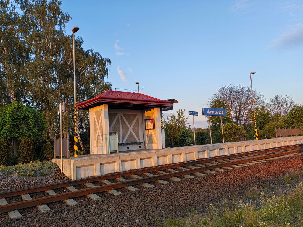 Tren istasyonu Vavrovice, Moravya‑Silezya Bölgesi, foto