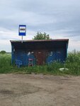 Public transport stop (Kaluga Region, Ferzikovskiy rayon, selskoye poseleniye Krasny Gorodok), toplu taşıma durağı  Kalujskaya oblastından