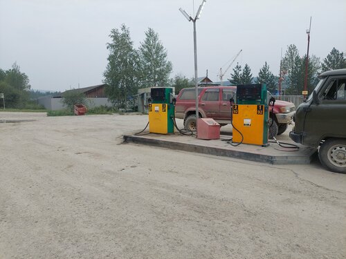 Benzin istasyonu Rosneft, Buriatya, foto