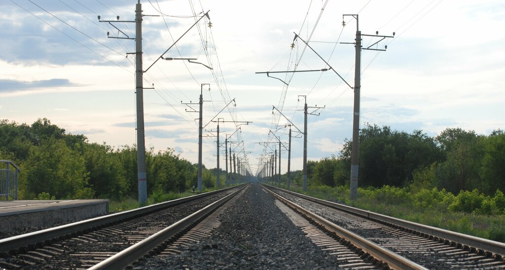Tren istasyonu остановочный пункт Ольгинская церковь, Samarskaya oblastı, foto