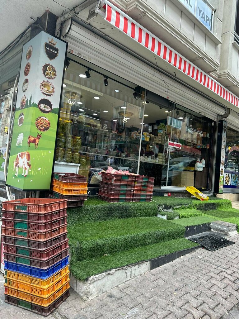 Peynirci Alguta peynir süt, İstanbul, foto