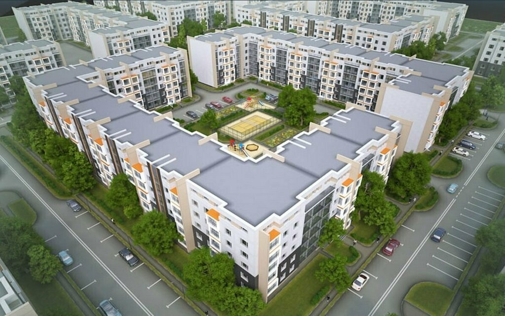 Konut blokları ZhK Lebedinoye Ozero, Moskova ve Moskovskaya oblastı, foto