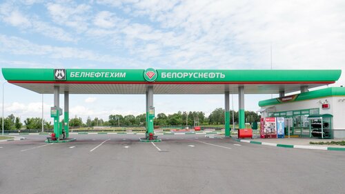 Benzin istasyonu Belorusneft, Brestskaya oblastı, foto