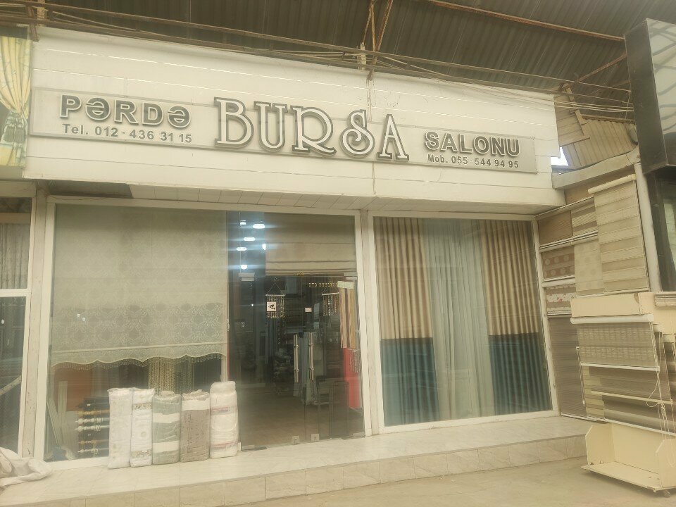 Perde ve korniş üreticileri Bursa Pərdə Salonu, Bakü, foto