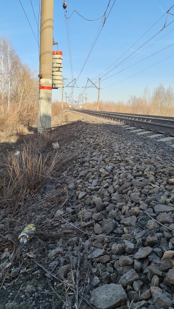 Tren istasyonu остановочный пункт Нагорный, Çeliabinskaya oblastı, foto