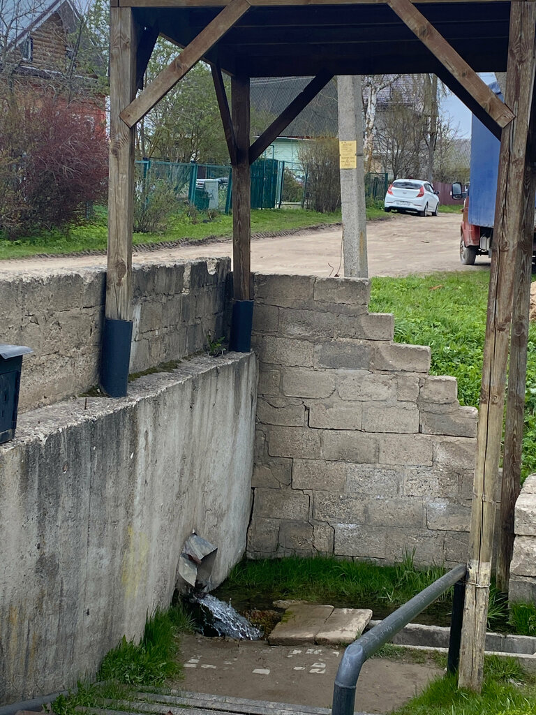 Pınar, çay Spring, stream, Vologodskaya oblastı, foto
