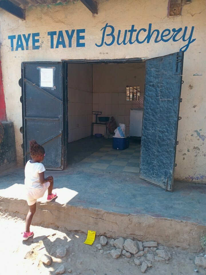 Kasap, şarküteri Taye Taye Butchery, Lusaka, foto