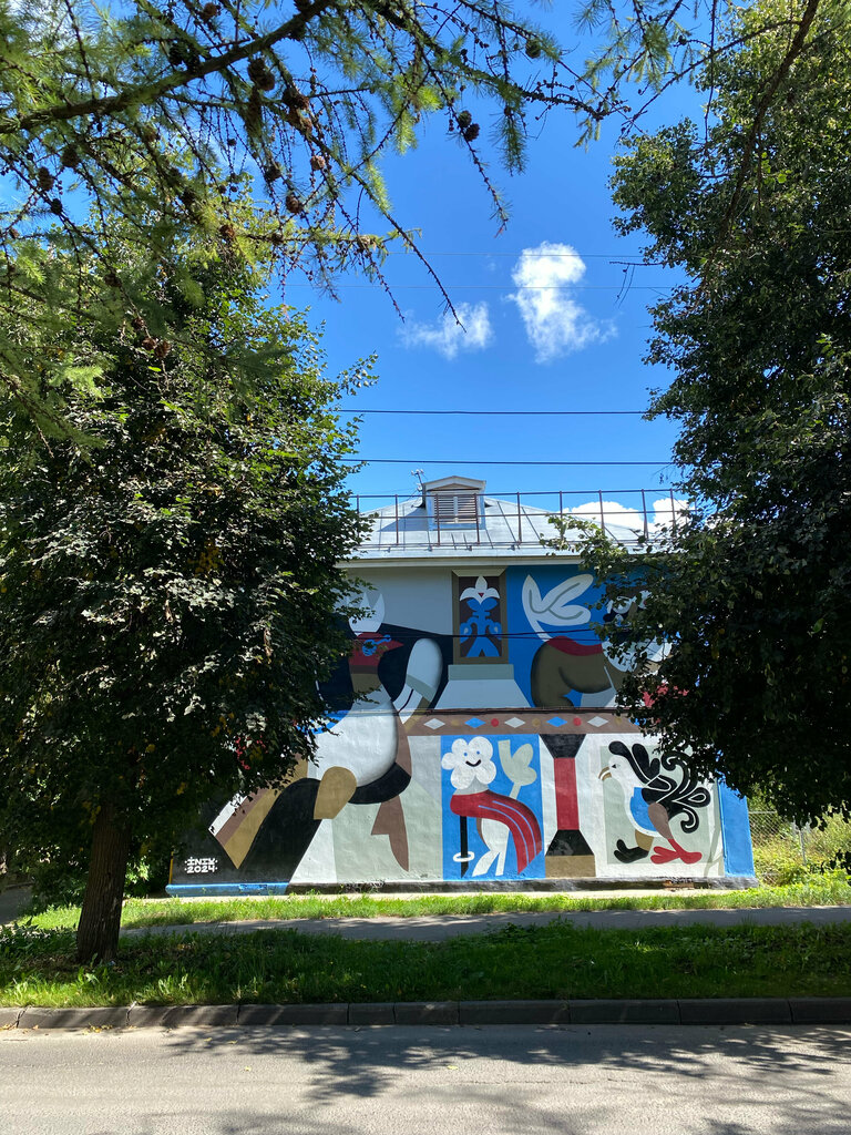 Sokak sanatı Мурал Ольги Iney Большое гнездо, Vladimir, foto