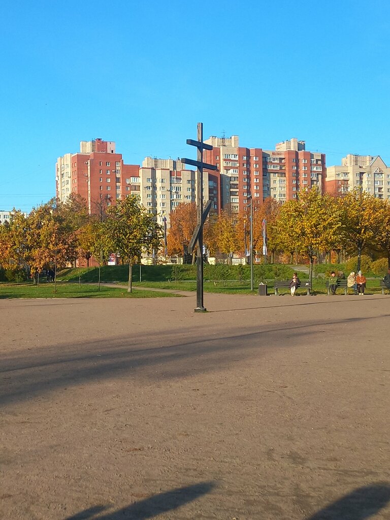 Şapel, haç anıtı Поклонный крест, Saint‑Petersburg, foto