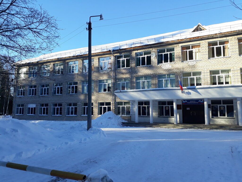 Ortaokul Srednyaya obshcheobrazovatelnaya shkola pgt. Nizhneivkino Mkou, Kirovskaya oblastı, foto