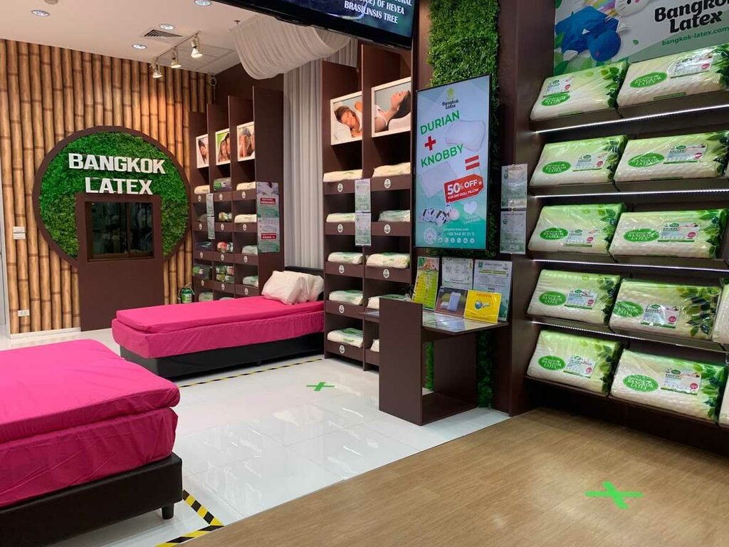 Ev tekstili mağazaları Bangkok Latex, Pattaya, foto