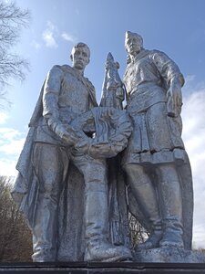 Братская могила № 092 (Kaluga Region, Duminichskiy rayon, selskoye poseleniye Verkhneye Gultsovo, derevnya Verkhneye Syaglovo), anıt, heykel  Kalujskaya oblastından