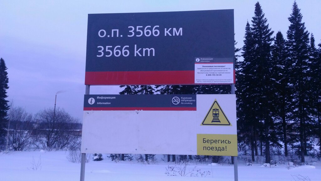 Tren istasyonu остановочный пункт Восточный переезд, Tayga, foto