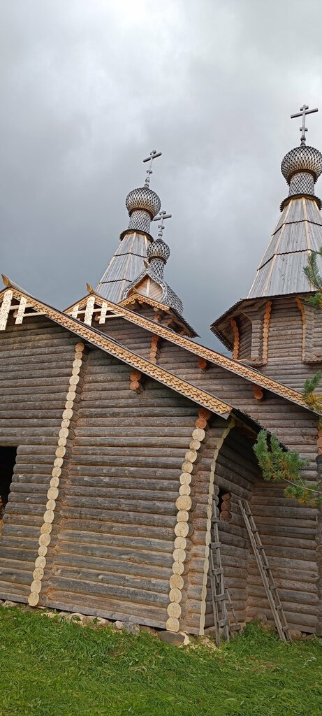 Manastır Дионисиево-Глушицкий Сосновецкий Предтечев монастырь, Vologodskaya oblastı, foto