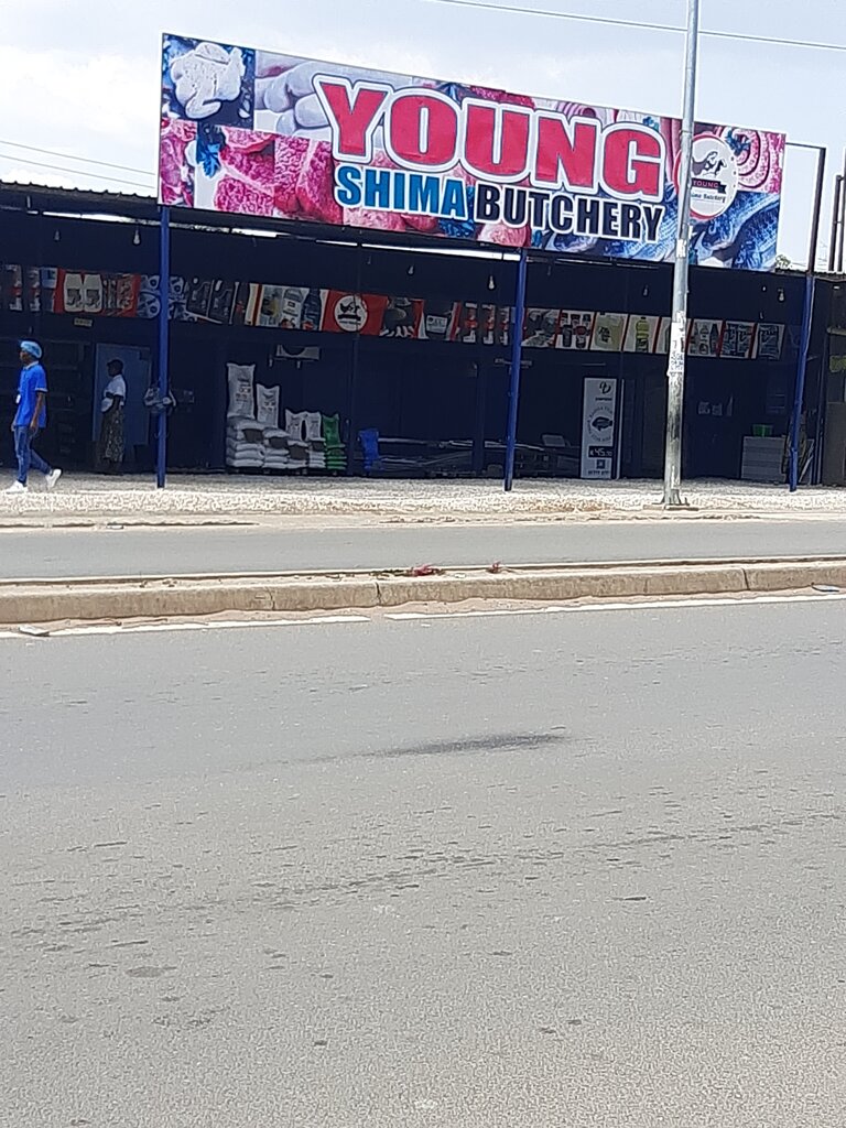 Kasap, şarküteri Young Phiroz General Dealers, Lusaka, foto