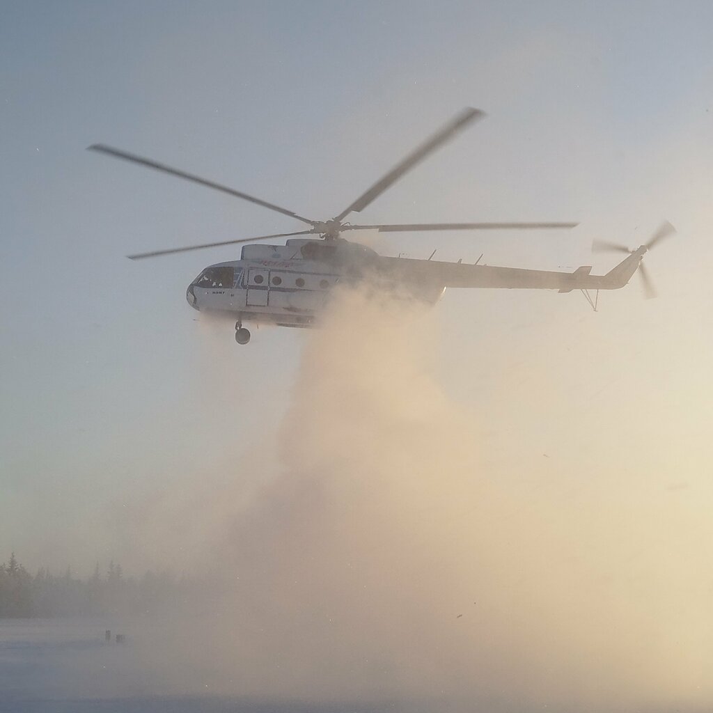 Helikopter pisti Helipad, Yamal‑Nenets Özerk Bölgesi, foto
