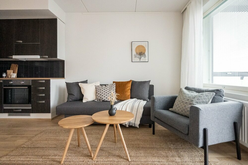 Otel New 1br with balcony and lake view, Tampere, foto