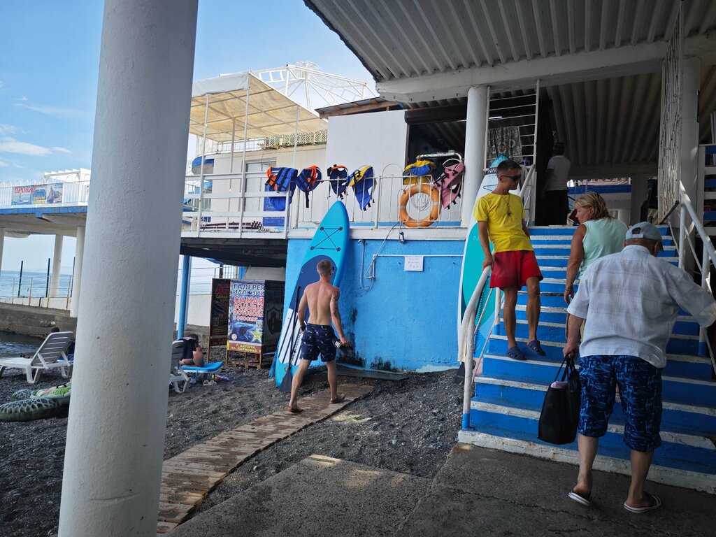 Plaj Пляж турбазы Мир, Aluşta, foto