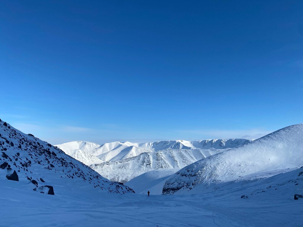 Dağ geçidi Перевал Южный Чорргор, Murmanskaya oblastı, foto