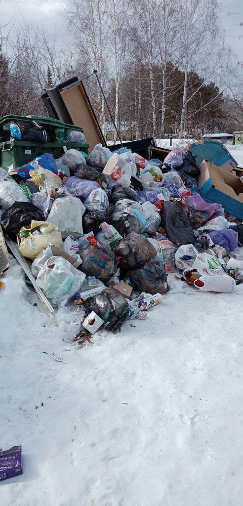 Çöp alanları Trash and garbage disposal area, Ozersk, foto