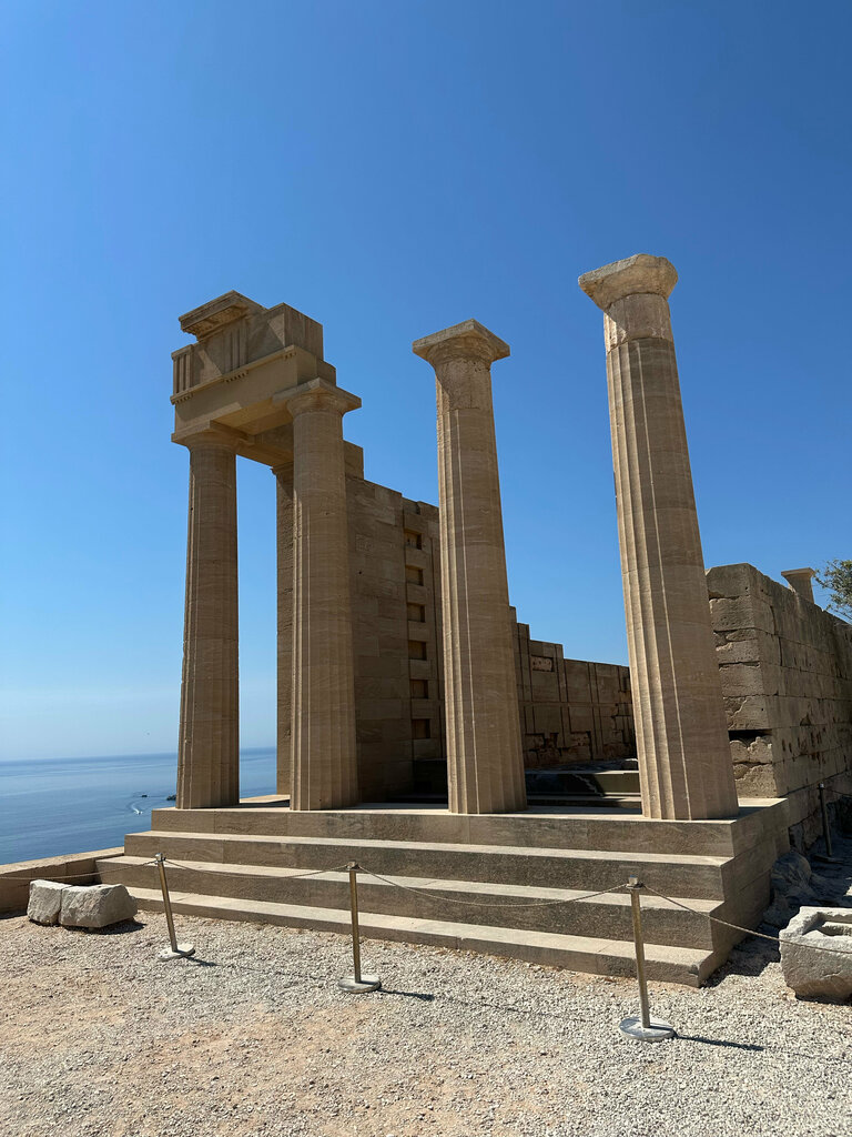 Turistik yerler Акрополь Линдоса, Lindos, foto