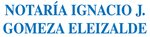 Ignacio Gomeza Eleizalde (Comunidad Autónoma del País Vasco, Bizkaia, Bilbao, Calle Cardenal Gardoqui, 9), noterler  Bilbao'dan