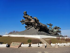 Tachanka-Rostovchanka (Rostov-on-Don, Vostochnoye Highway), anıt, heykel  Rostov‑na‑Donu'dan