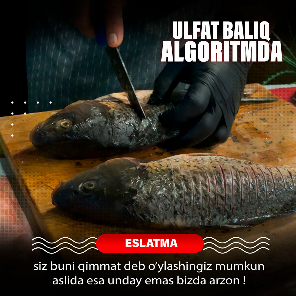 Balık ve deniz ürünleri Ulfat Baliq, Taşkent, foto