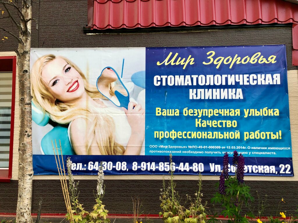 Özel ağız ve diş sağlığı klinikleri ve muayenehaneleri Stomatologicheskaya klinika Mir Zdorovya, Magadan, foto