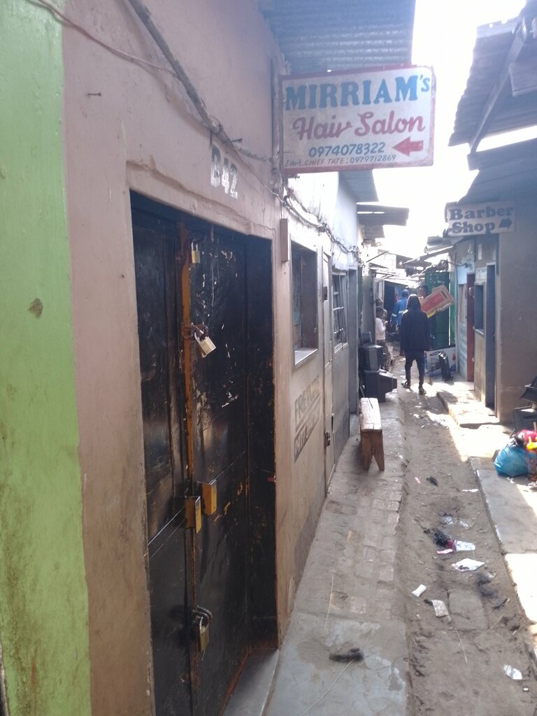 Güzellik salonu Mirriam's hairsalon, Lusaka, foto