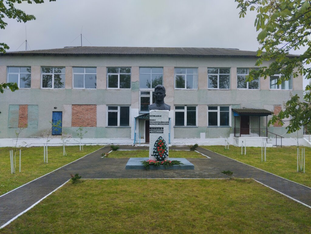 Anıt, heykel Памяти Героя Советского Союза А.И.Черныша, Vitebskaya oblastı, foto