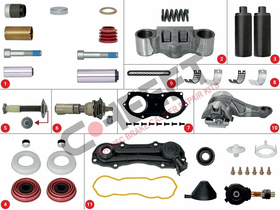 Otomobil parçaları imalatı Cheeft Air Disc Brake Caliper Repair Kits, Konya, foto