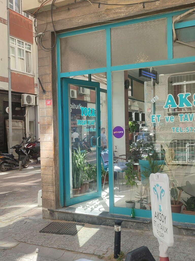 Kasap, şarküteri Aksoy Et ve Tavuk Pazarı, İstanbul, foto