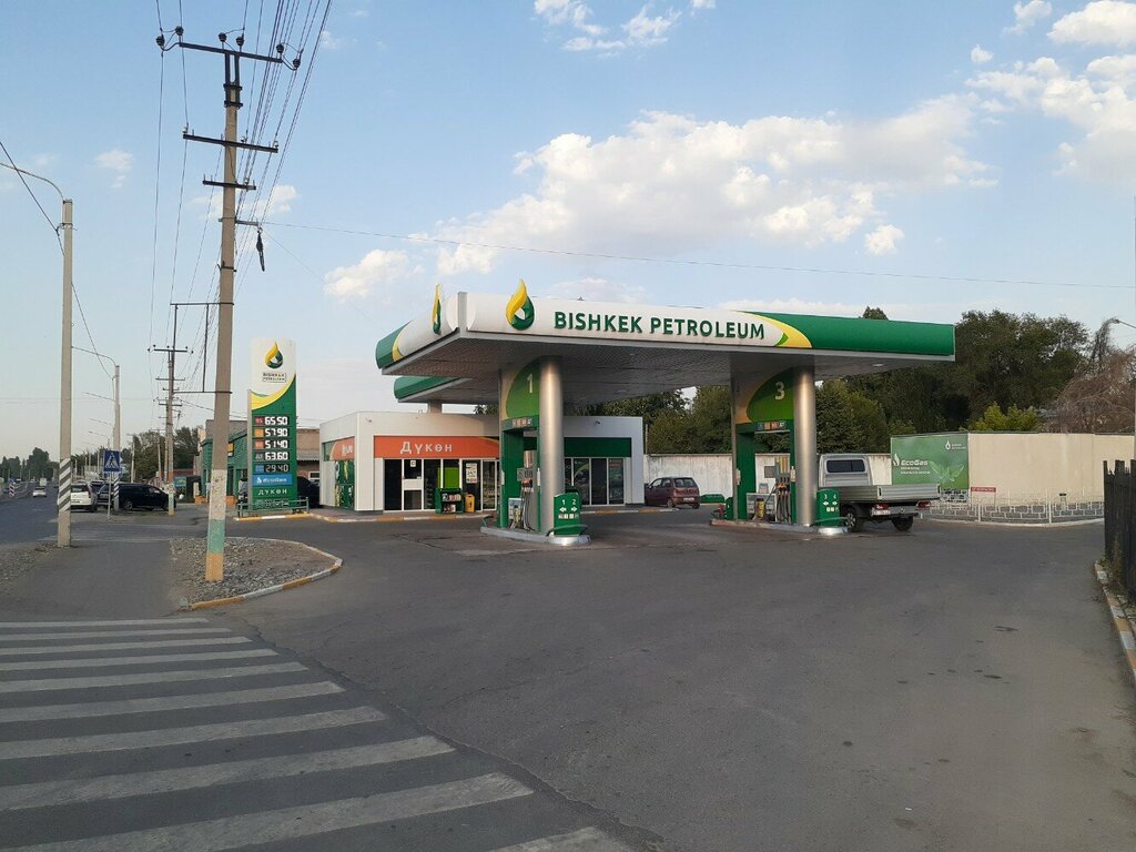 Benzin istasyonu Bishkek Petroleum, Çuy ili, foto
