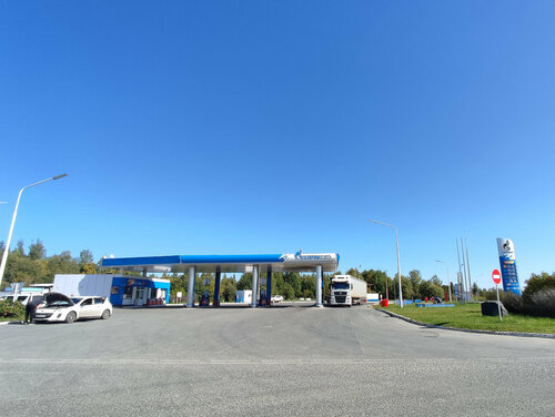Benzin istasyonu Gazpromneft, Tümen (Tiumenskaya) oblastı, foto