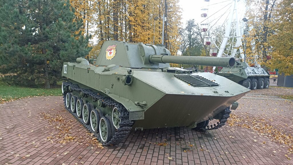 Teknoloji anıtı Cамоходное артиллерийское орудие САУ 2С9 Нона-C, Vitebsk, foto