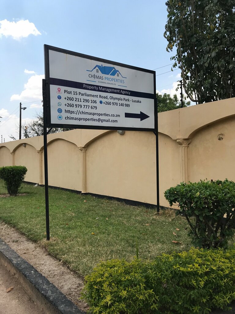 Emlak ofisi Chimas Properties Olympia, Lusaka, foto