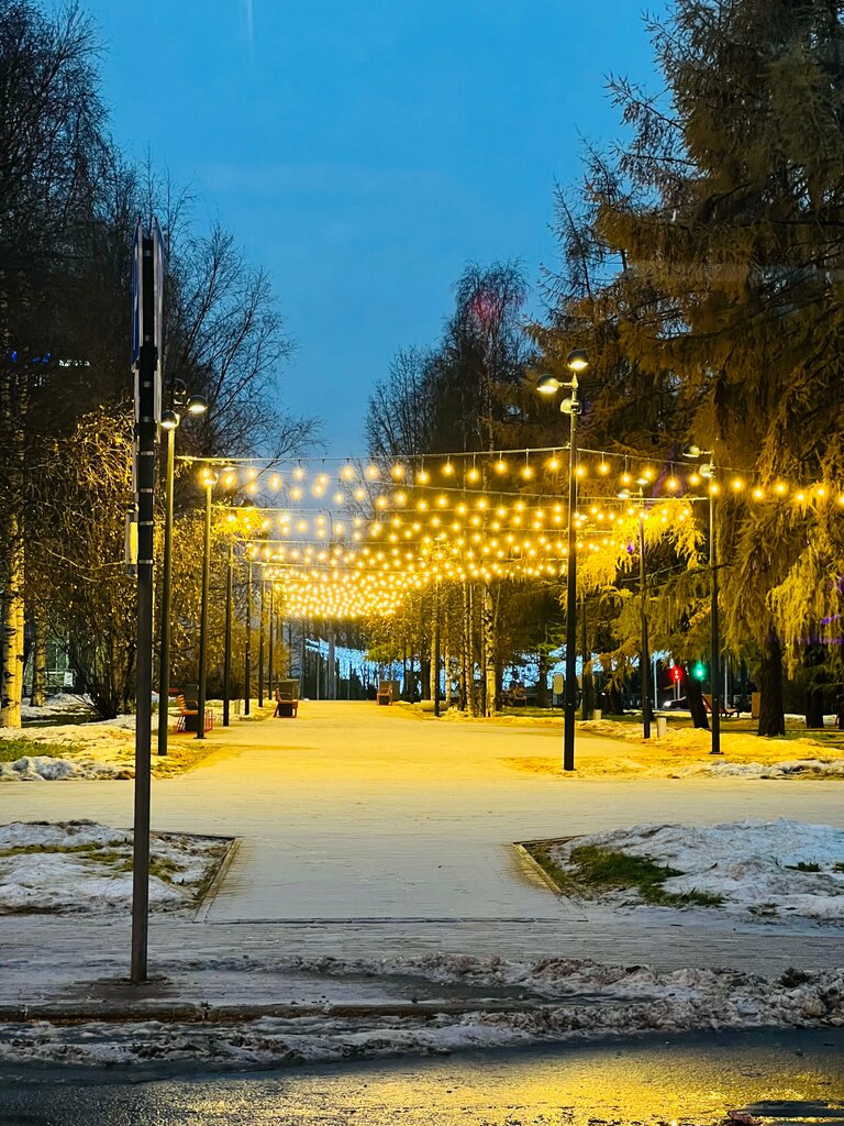 Kültür ve eğlence parkları Поморский сквер, Arhangelsk, foto