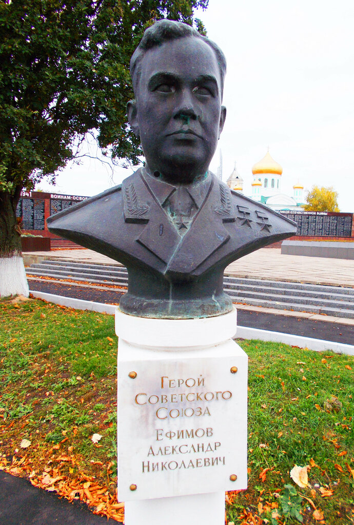 Anıt, heykel Александр Николаевич Ефимов, Voronejskaya oblastı, foto