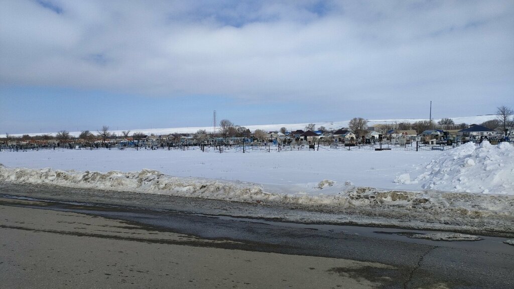 Mezarlıklar Christian cemetery, Aktöbe, foto