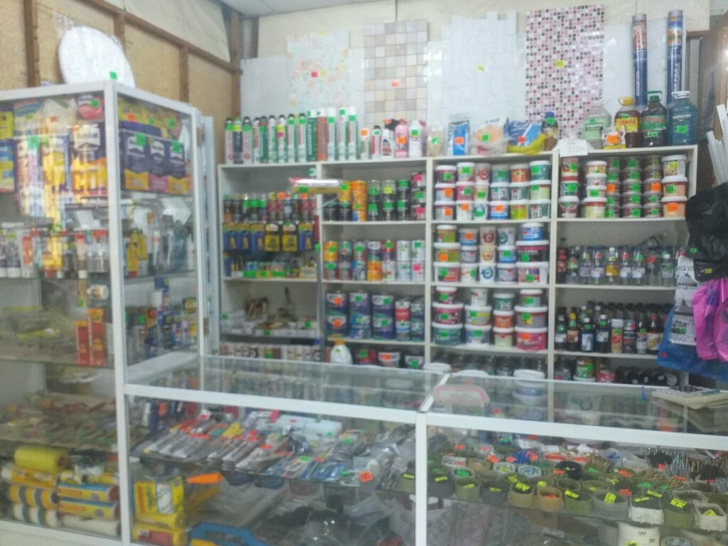 Boya ve cila malzemeleri üretim ve satış yerleri Oboi and Paints, Temirtav, foto