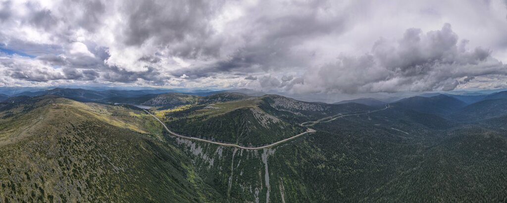 Dağ zirvesi Гора Василия Рогового, Krasnoyarski krayı, foto