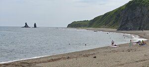 Пляж (Primorye Territory, Dalnegorsk Municipal District), plaj  Primoriye'den