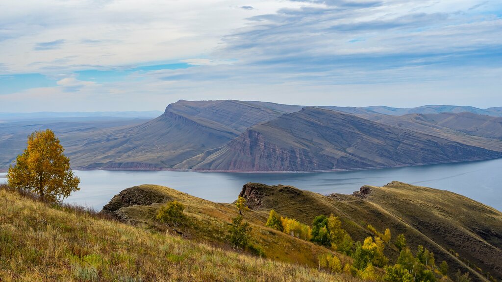 Dağ zirvesi Гора Тепсей, Krasnoyarski krayı, foto