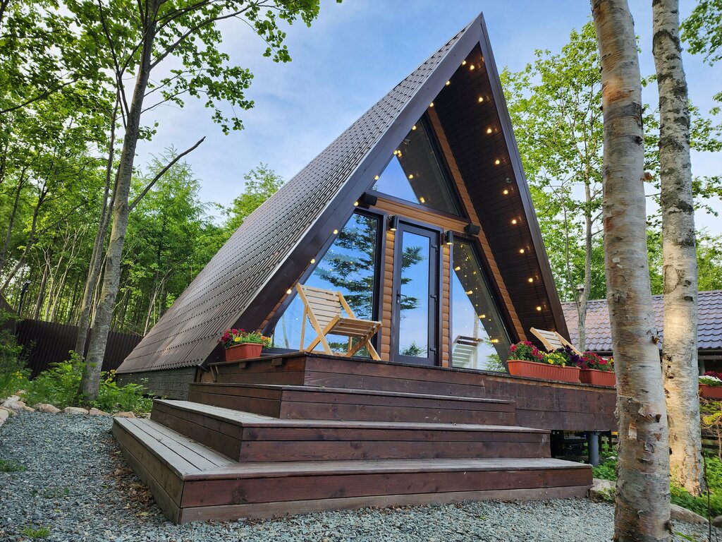 Tatil köyleri A-Frame, Sakhalinsk, foto