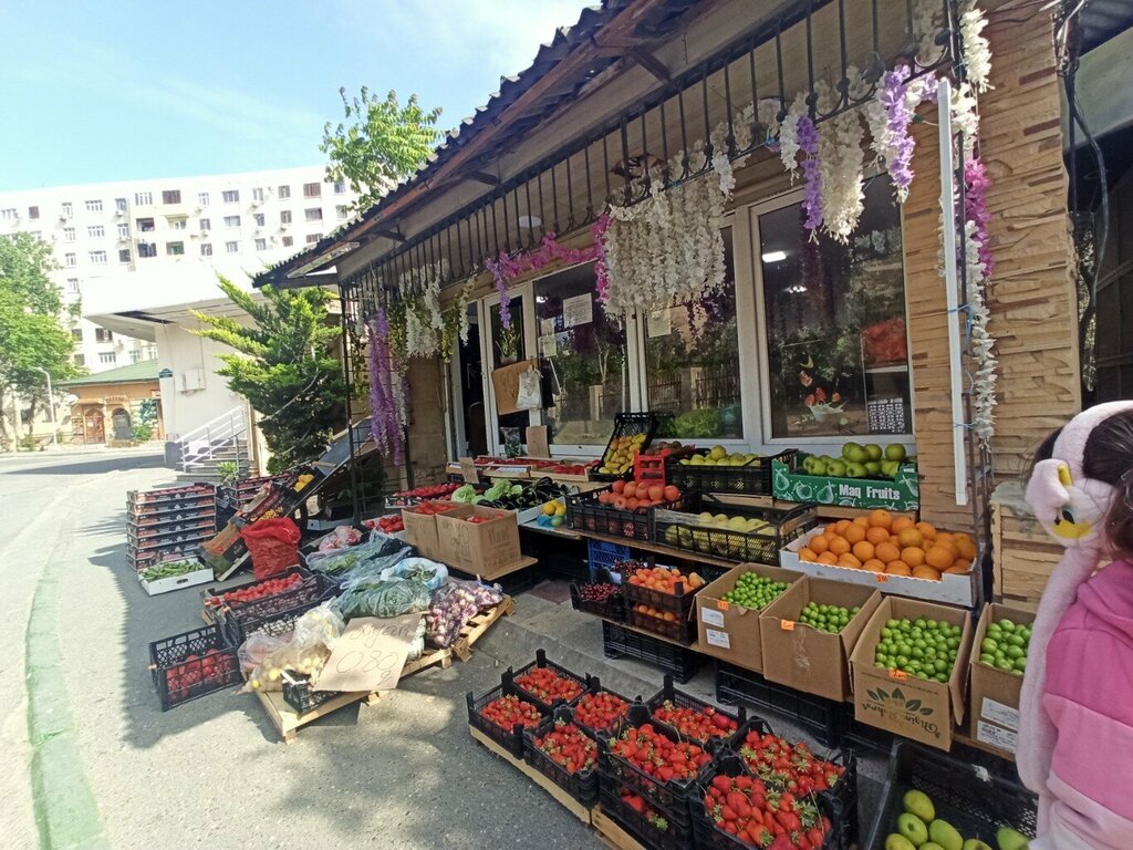 Toptan sebze ve meyve satışı Meyvə və Tərəvəz, Bakü, foto